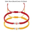 Fzsteel Valentine's Day Couple Bracelets Adjustable Braided Cord - Love ...
