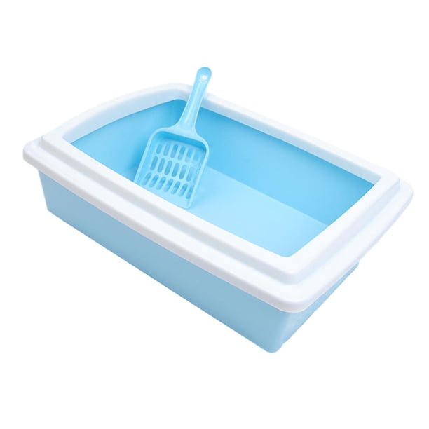 Runquan Cat Litter Box Easy Clean for Indoor Cats Reusable Open Top Pet ...