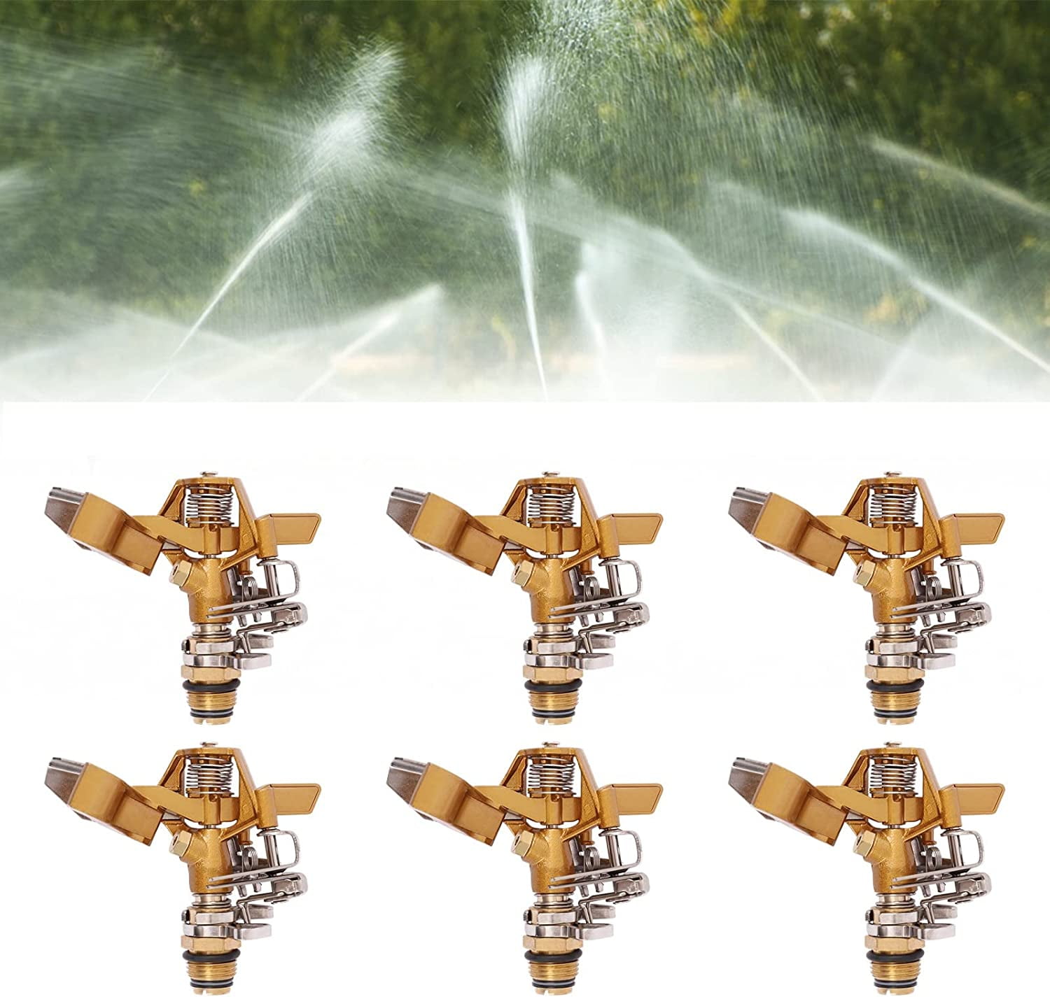 Miumaeov Sprinkler Heads,6-Pack 1/2" BRS Sprinkler Head,Connection ...
