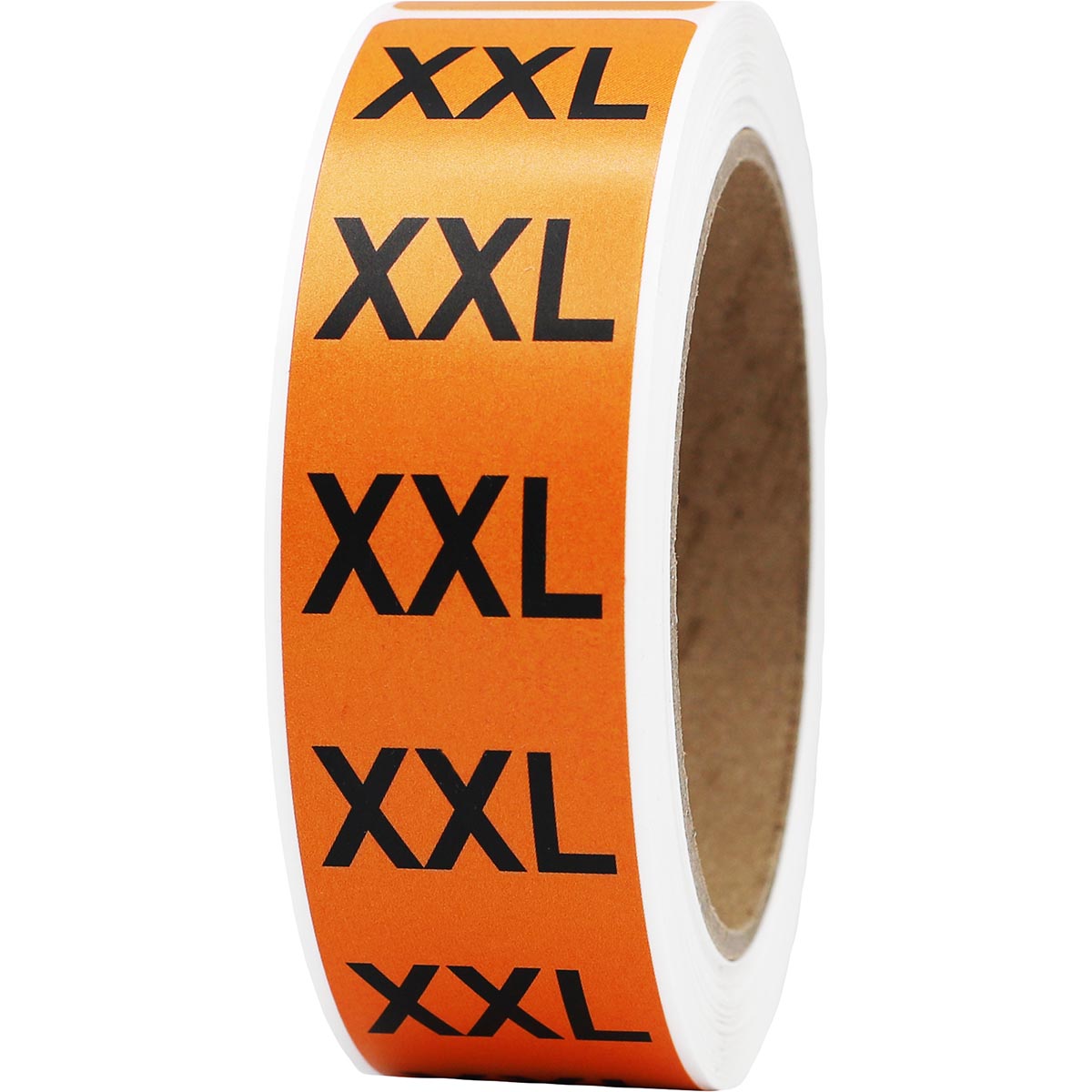 Orange XXL Clothing Size Strip Labels for Retail Shirts | 1.25 x 8 ...