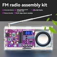 DIY FM Radio Electronic Kit Adjustable Frequency 87.5-108MHz with ...