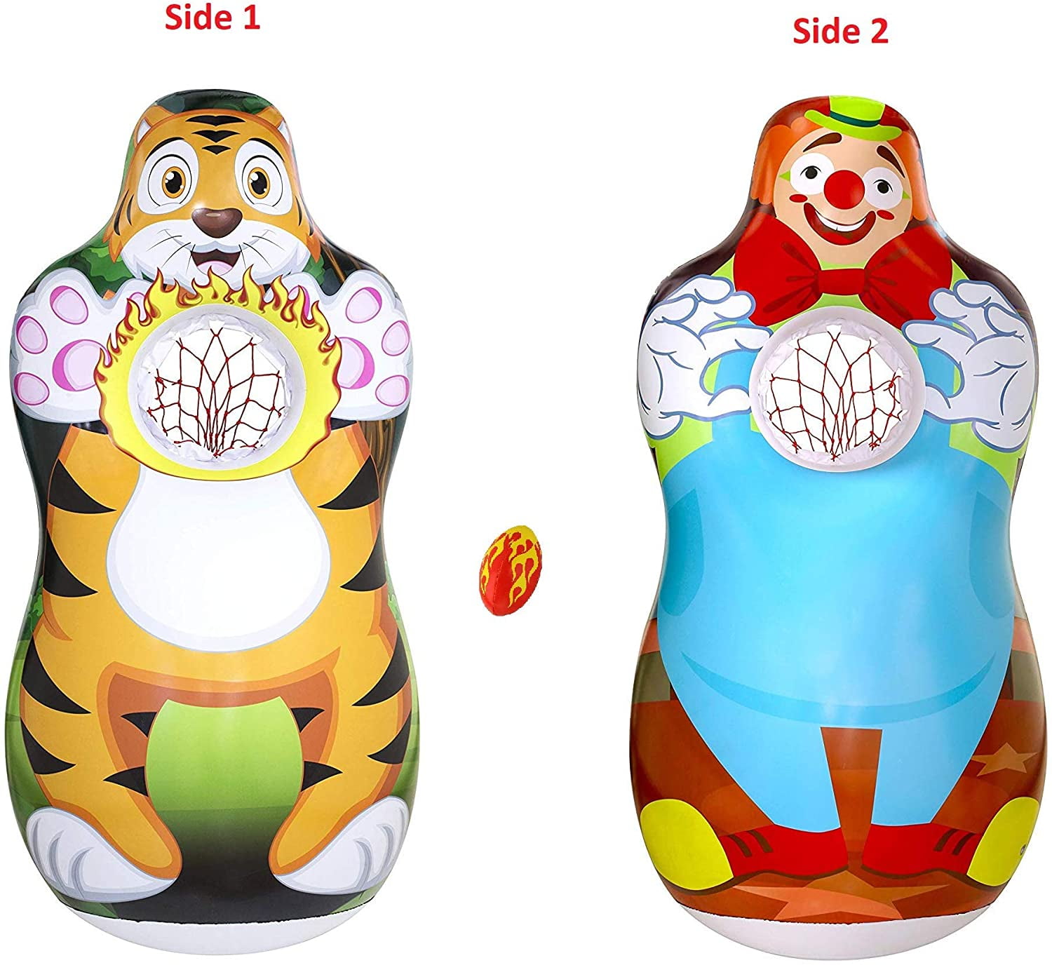 Kovot Inflatable Carnival Game Set - Double-Sided & Inflates to 5 Feet ...