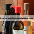 3pcs Silicone Wine Stoppers Elegant Color Push Pull Closures Beverage ...