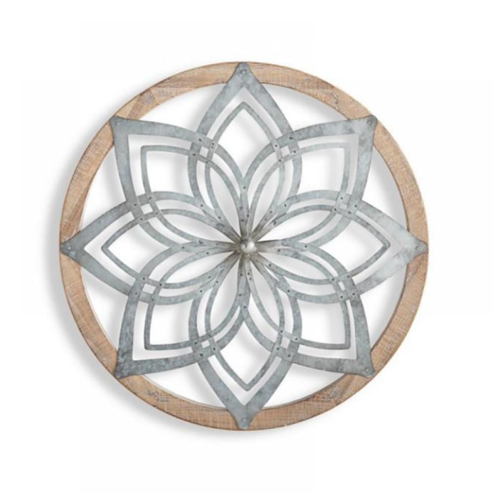 Jlong Round Wall Art - Metal Decorative Wall Medallions, Creative Home ...