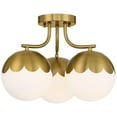 360 Lighting Camila 16" Mid Century Modern Semi Flush-Mount Ceiling ...