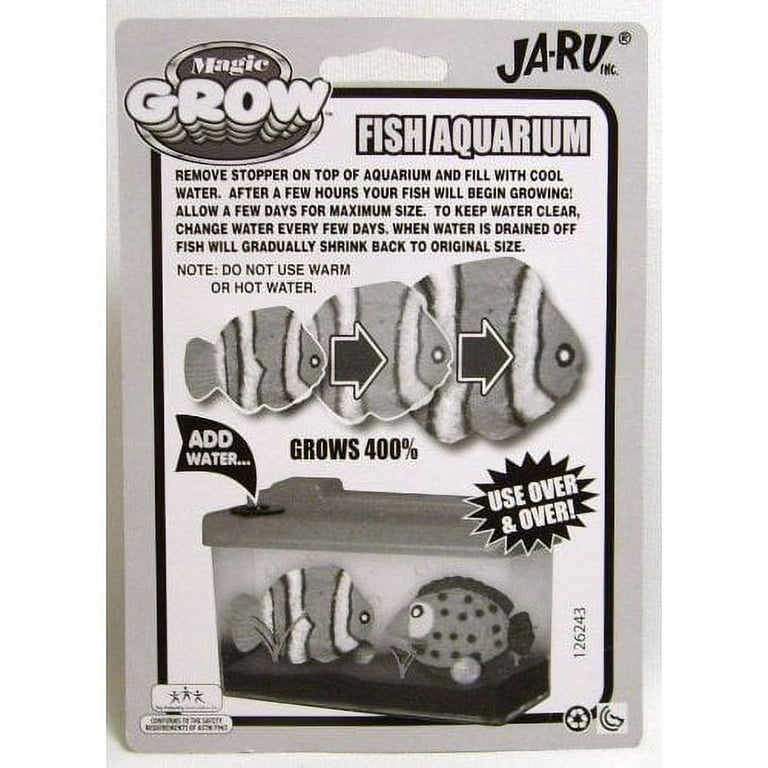 Expanding Aquarium Toy Kit For Kids JA-RU Magic Grow Fish Aquarium Kit ...