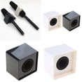 ABS Microphone Logos Stations, Square Logos Stand Holder Black And ...