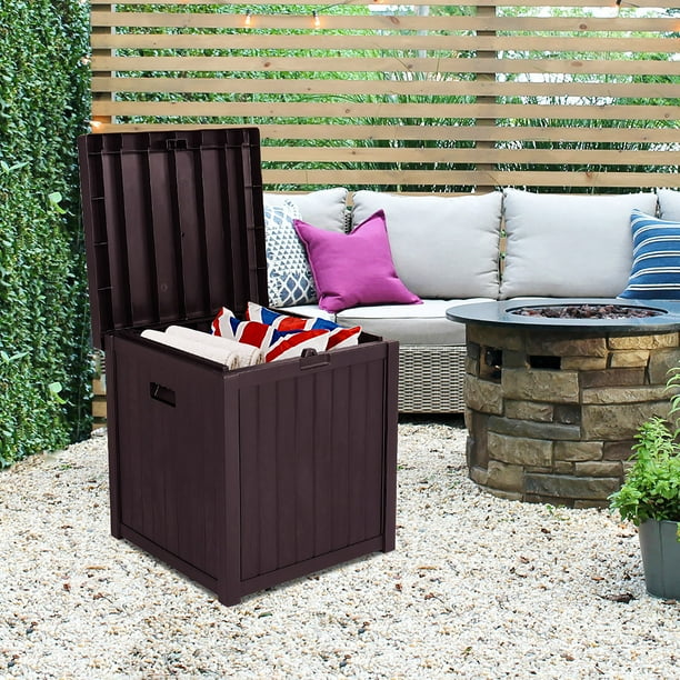 Outdoor Patio Box Storage, 51 Gallon Deck Box with Seat, All-Weather ...