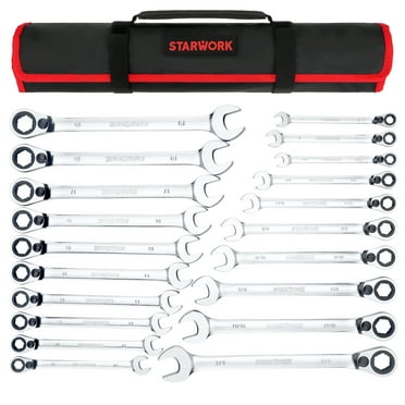 Klutch 14-Pc. Extra-Long SAE Combination Wrench Set, Model# 34691 A ...