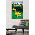 Pokemon - Pikachu Catch Wall Poster, 22.375" x 34", Framed - Walmart.com