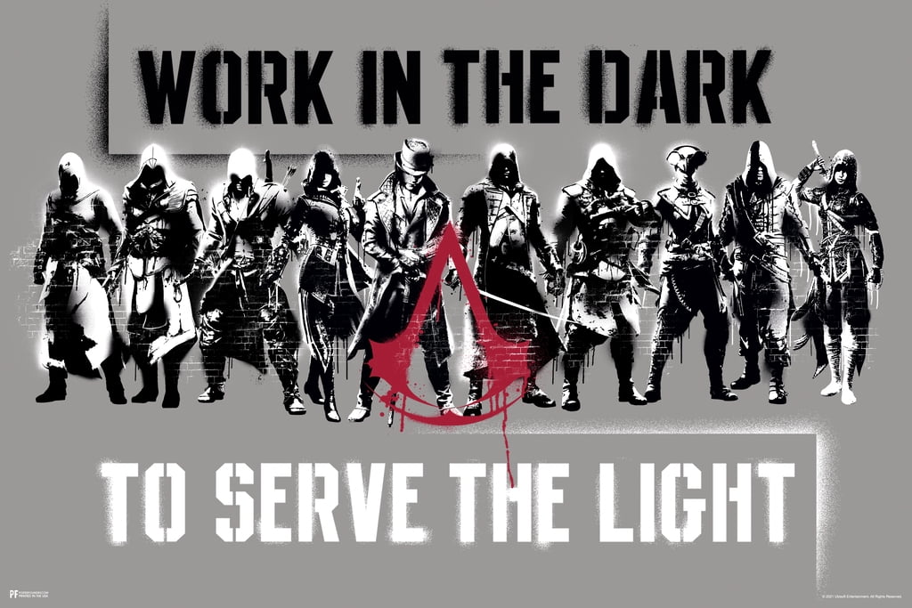 Assassins Creed Graffiti Work In the Dark to Serve the Light Lineup ...