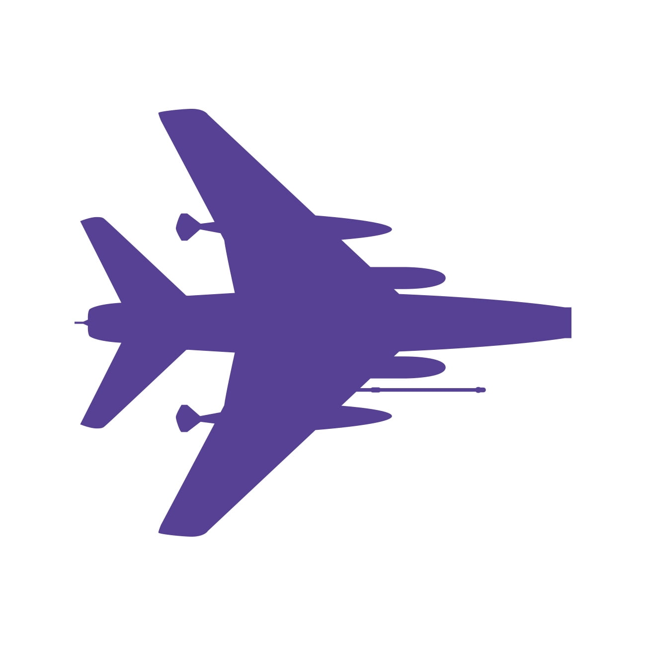 Top View F-100 Super Sabre Sticker Decal Die Cut - Self Adhesive Vinyl ...