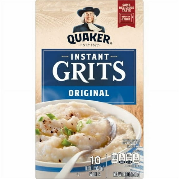 Quaker Instant Grits Value Pack, Original Flavor, Ready in Minutes, 22 ...