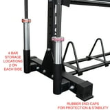 Valor Fitness Combo Weight Storage Rack, 4-Tier Bumper Plate Rack ...