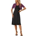 Allegra K Women's Ruched Short Sleeve Shrugs Bolero Cropped Open Front Cardigan - Walmart.com