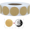 1 Inch Color Coding Dots, Light Brown Kraft Round Stickers, 1000 Pcs ...