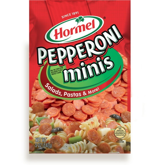 HORMEL Pepperoni Minis, Protein Snacks, Original, Refrigerated 5 oz ...