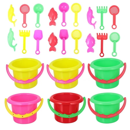 Kid Sand Bucket 6pcs Useful Kid Sand Bucket Children Sand Bucket Mini ...