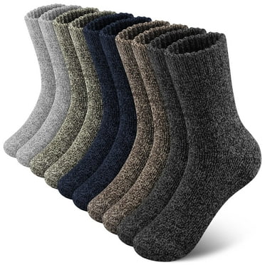 Thermal Socks for Men Wool Winter Crew Socks 1 PAIR Anthracite Size 10 ...