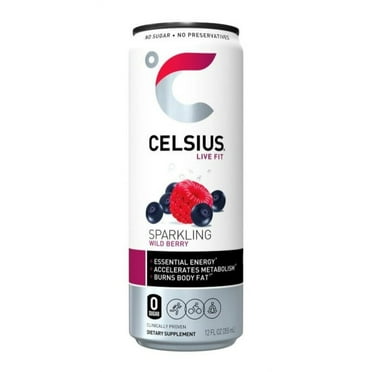 CELSIUS Healthy Blue Raspberry Lemonade, Sugar-Free Essential Energy ...