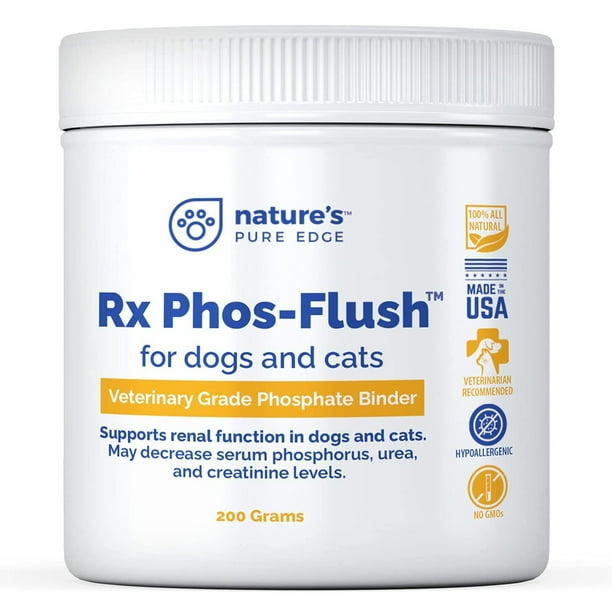 Nature's Pure Edge Phosphate Binder Kidney Health Cat & Dog Supplement ...