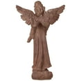 "Kensington Hill Tudor Angel Statue, Yard Flower Bed Decor, Resin ...