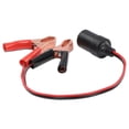 CROSSDESIGN 12V Battery To Cigarette Lighter Adapter Alligator Clamp ...