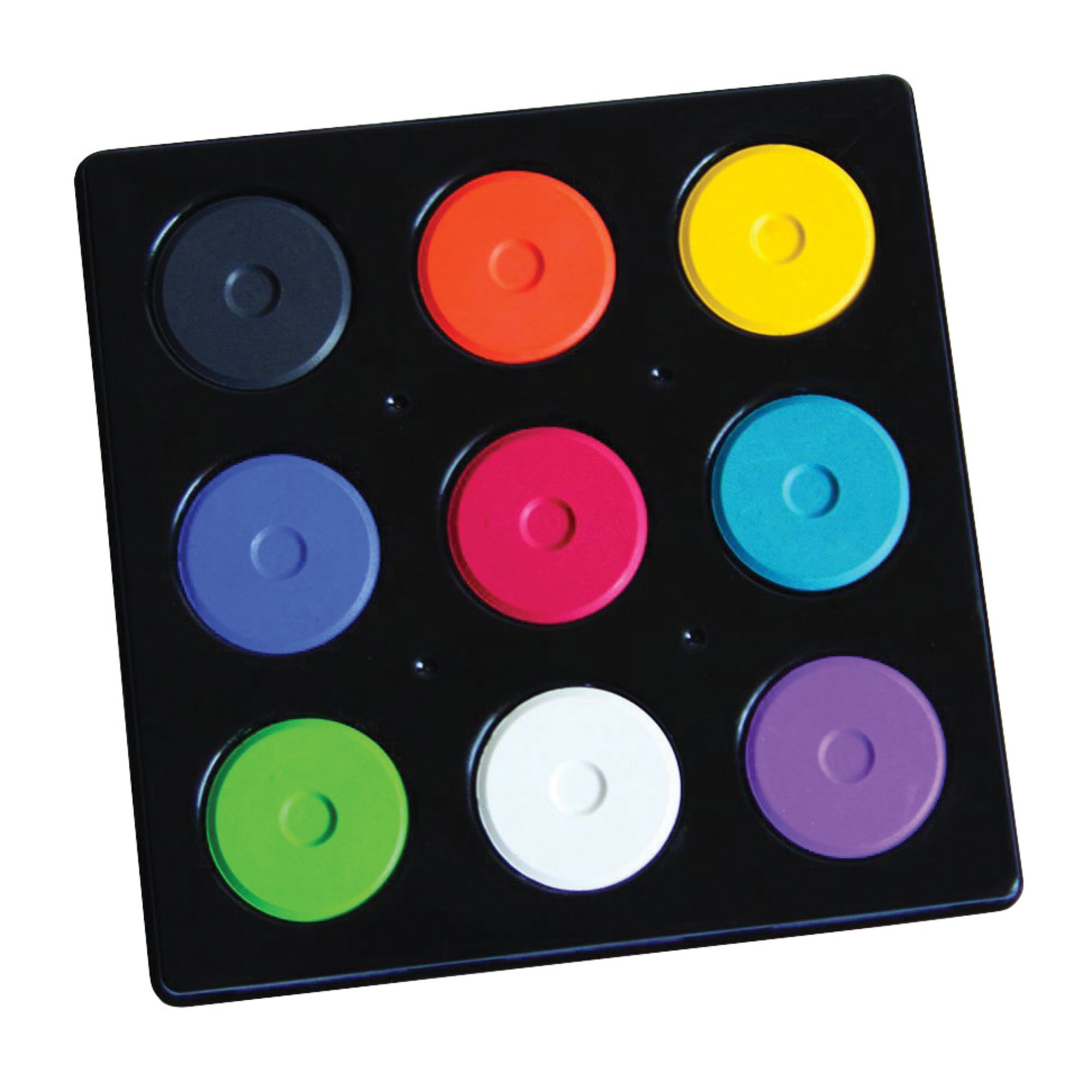 Jack Richeson Mini Tempera Cakes with Tray, Assorted Colors, Set of 9 ...