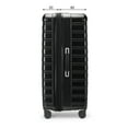 iFLY Fibertech Large Checked Suitcase Trunk, Carry-friendly, 80/20 ...
