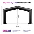 Wellcomer 21Ft Inflatable Event Arch, Gable archway with built-in ...
