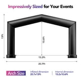 Wellcomer 21Ft Inflatable Event Arch, Gable archway with built-in ...