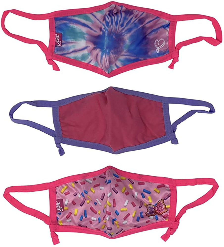 JoJo Siwa 3pcs Face Coverings Reusable Washable Fabric Cloth for Kids ...