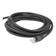 AddOn 25ft Black CAT 6 PVC Ethernet Cable Snagless Bubble Boot RJ-45 M ...