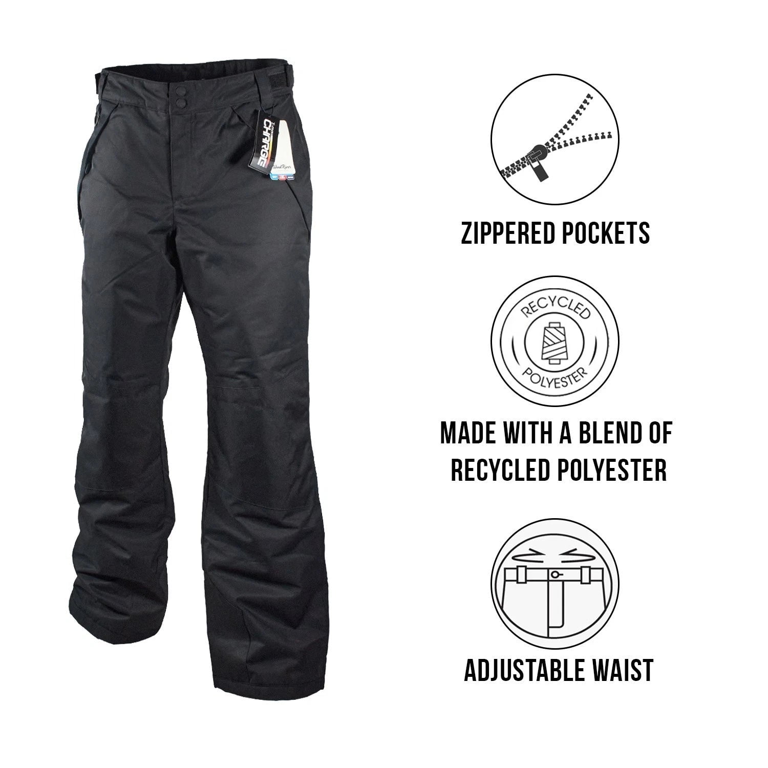 Click here for Windriver Mens Black Pant Hyperdri 1 Water Repelle... prices