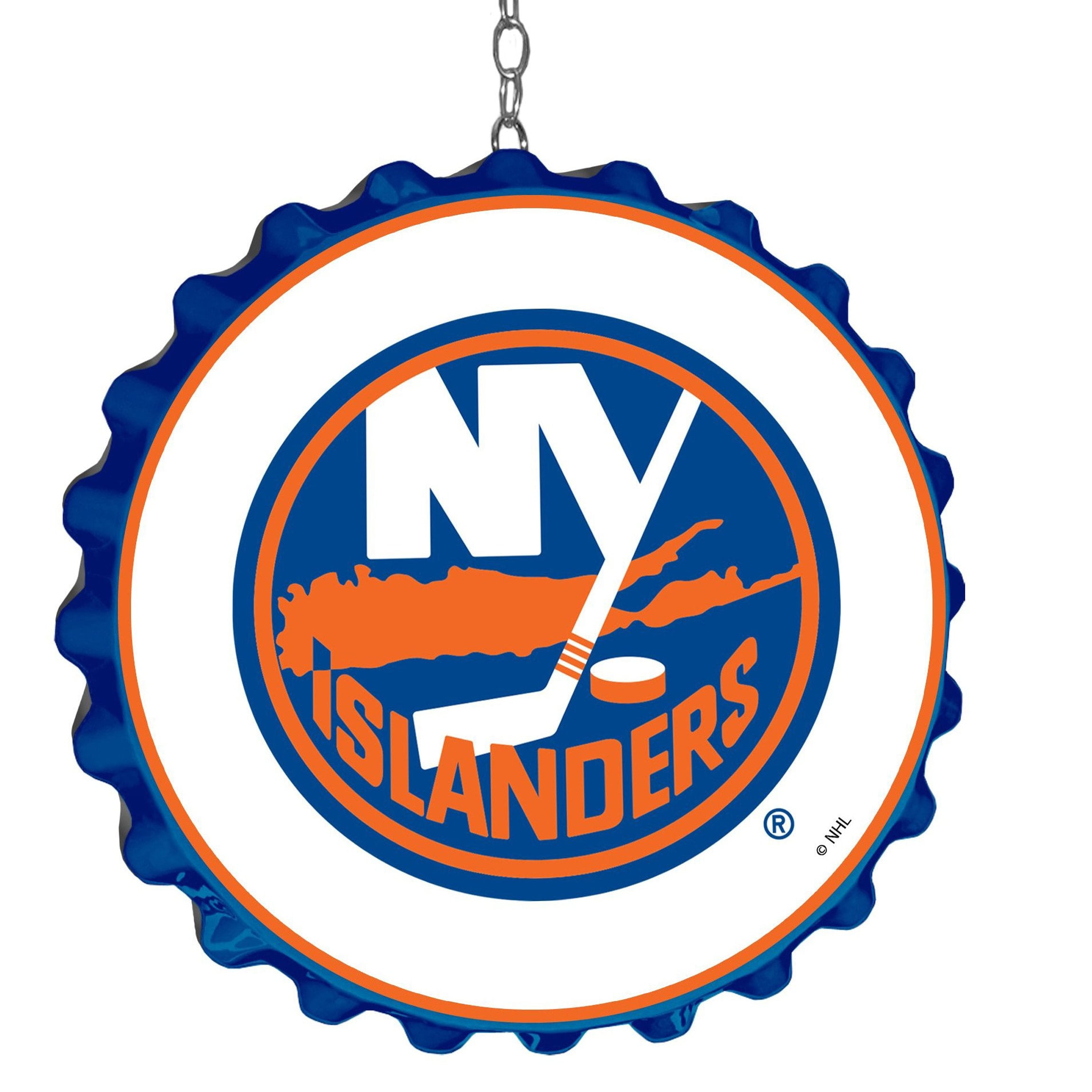 New York Islanders 19" Bottle Cap Wall Art Dangler - Walmart.com