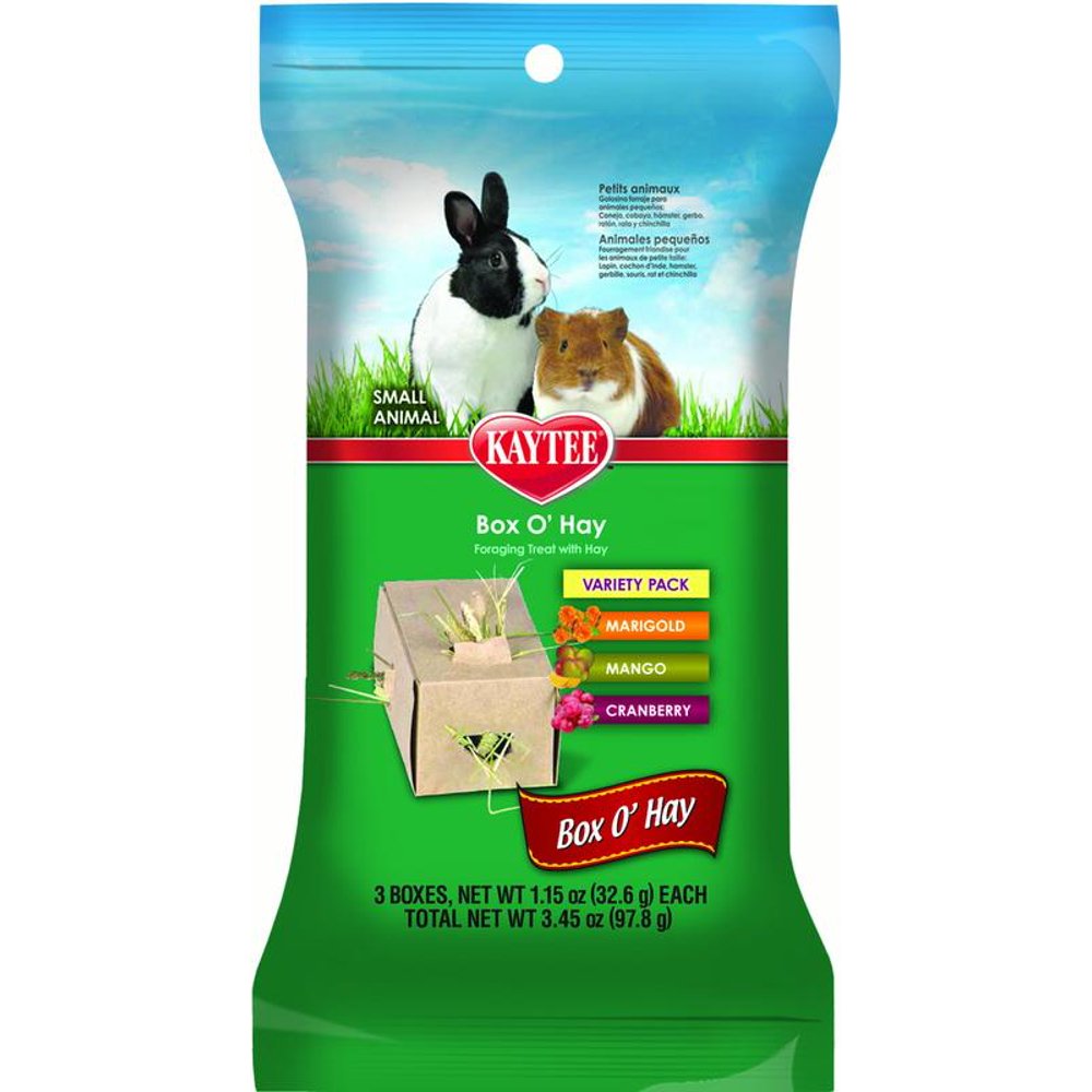 Kaytee Products Inc-Box O Hay Value Pack- Margld/mang/crn 3.45 Oz ...