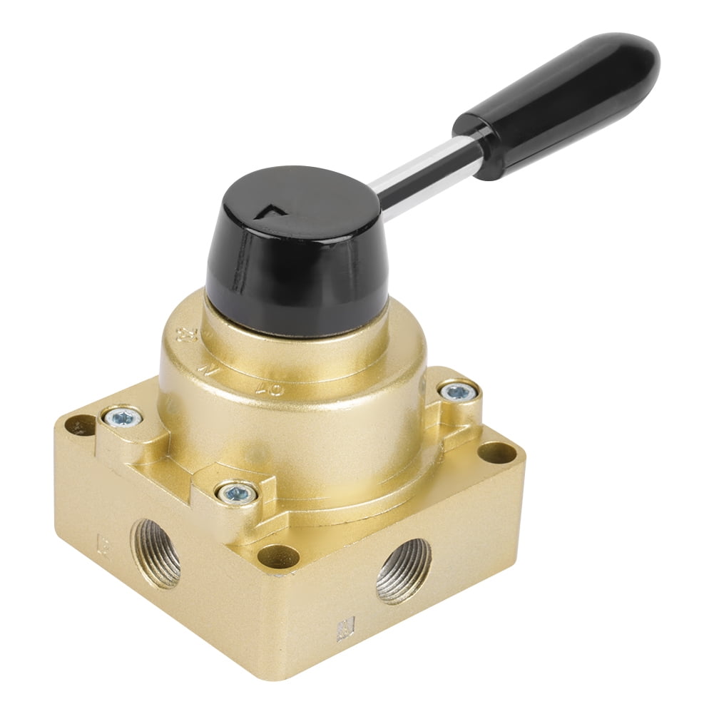 Válvula neumática manual, HV-03 G3/8 Válvula neumática de 3 posiciones ...