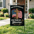 250 Years of Blessings America Garden Flag, USA 250th Anniversary ...