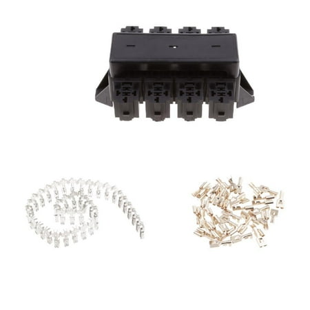 Goriertaly Vehical 20way Fuse Holder 8-Way Relay Distribution Block ...