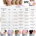 Agkizg Girls Ribbed T-Shirts 3 Pack Solid Lace Trims Short Sleeve ...
