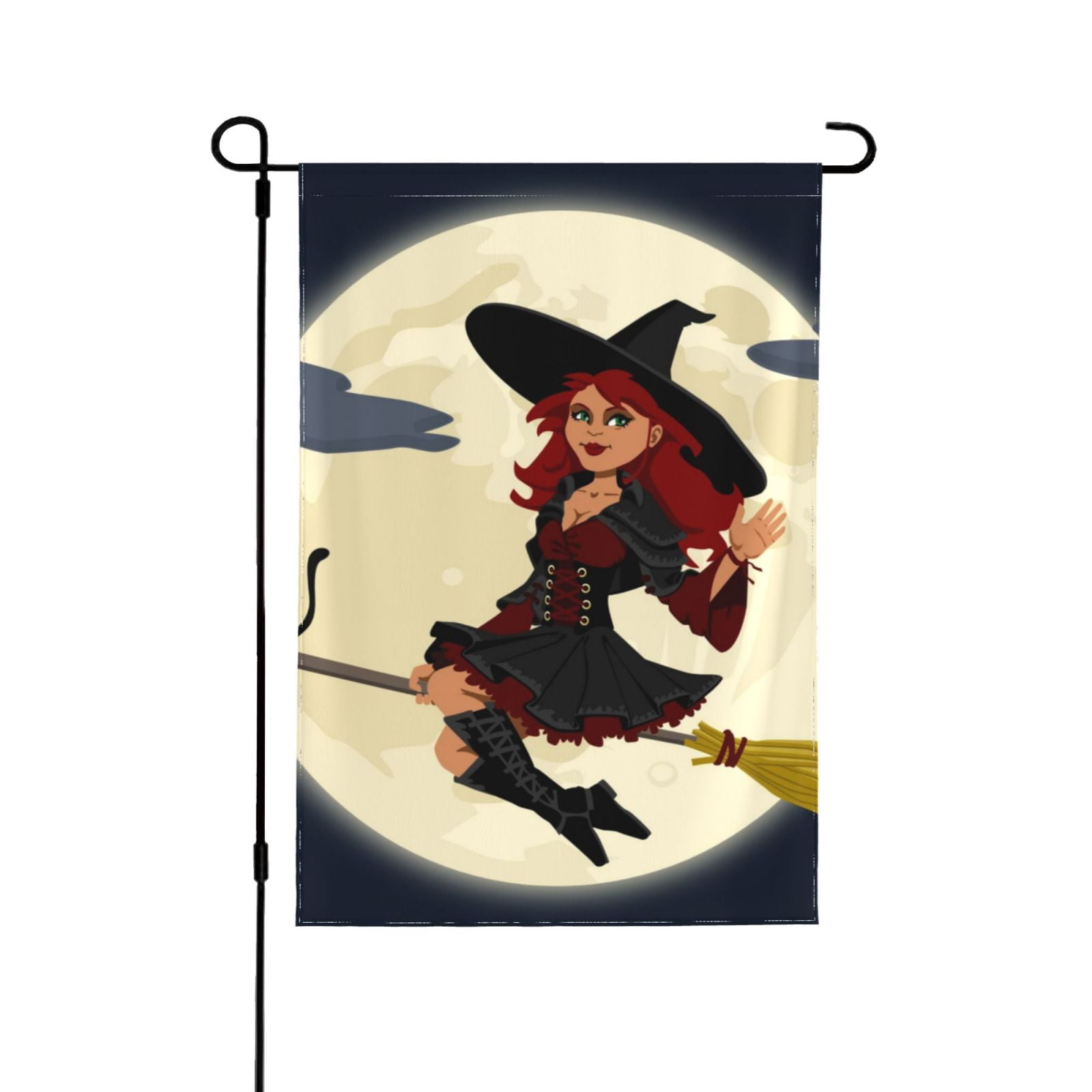 XMXY Witch Witchcraft Broomstick Garden Flags Double Sided,Farmhouse ...