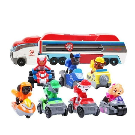 Paw Patrol Dog New Rescue Bus Toy Set Children's Birthday Gift ...