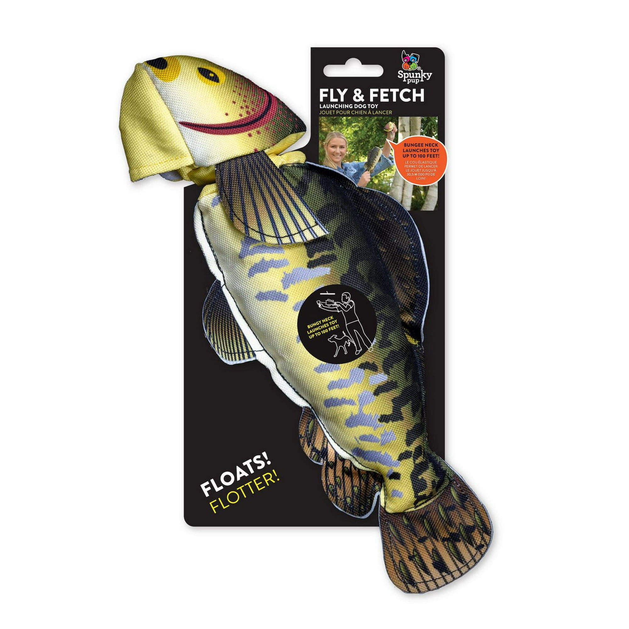 Click here for Spunky Pup Fly & Fetch Fish Launching Dog Toy prices