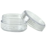 Storage Round Clear Container with Screw Lids For Small Items Organizer ...