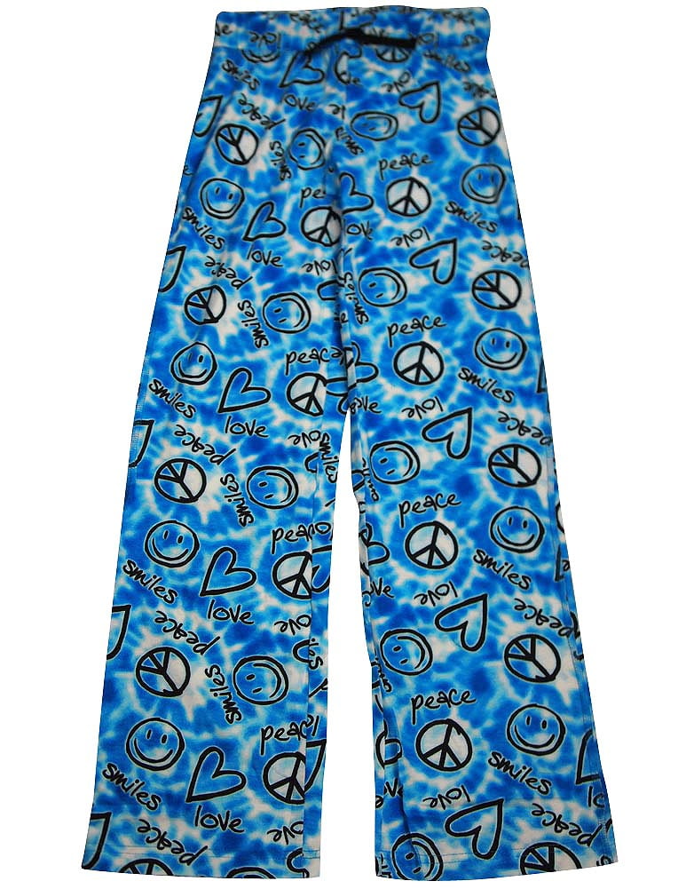 Fancy Girlz - Junior Girls Lounge Pant 32649-Medium (blue peace love ...