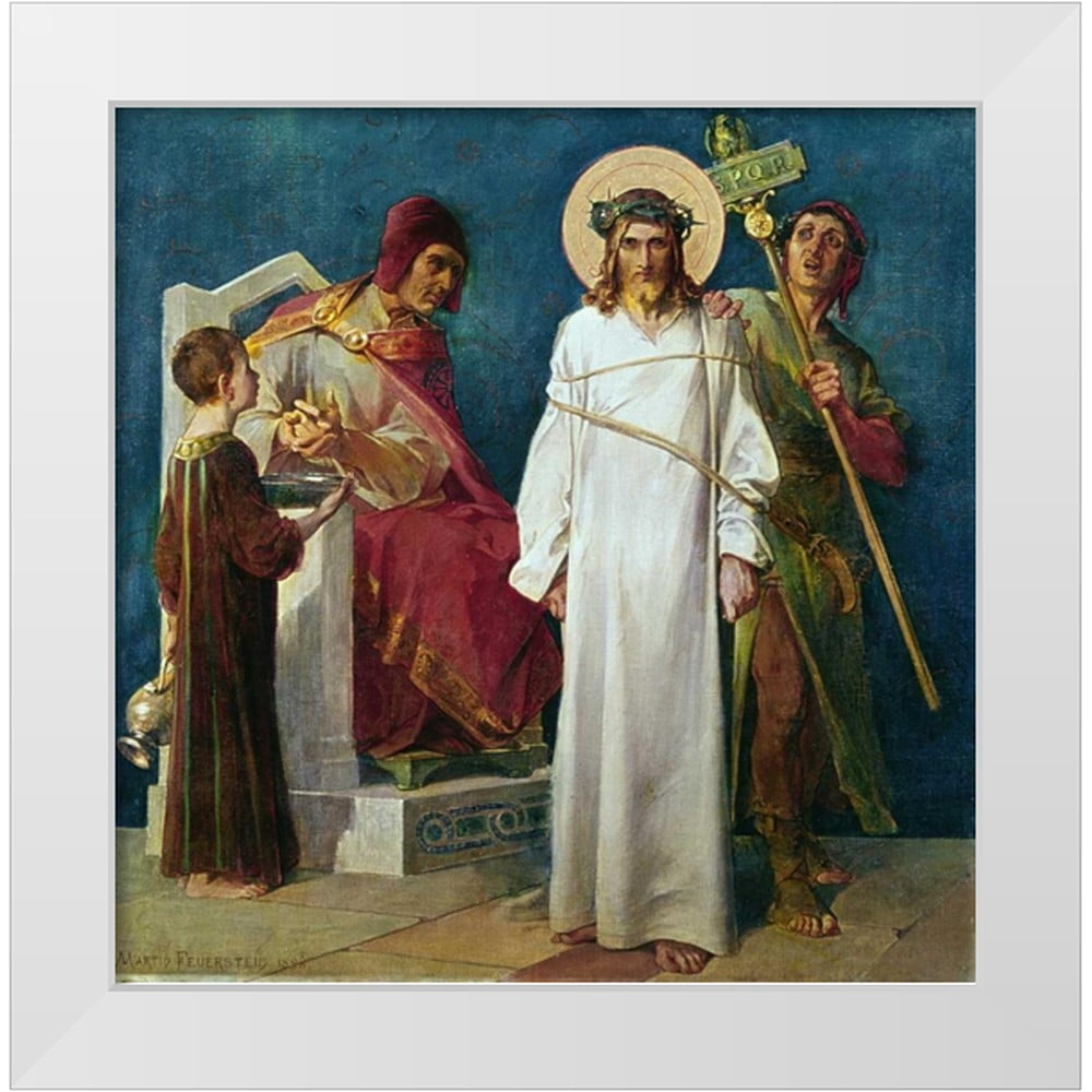 Feuerstein, Martin 15x15 White Modern Wood Framed Museum Art Print ...