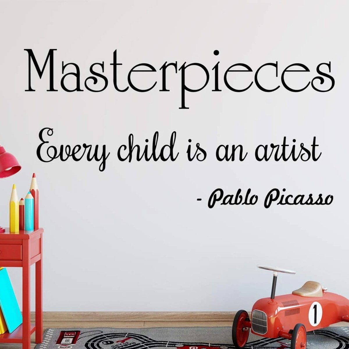 VWAQ Masterpieces Decal Every Child is an Artist Wall Decor Pablo ...