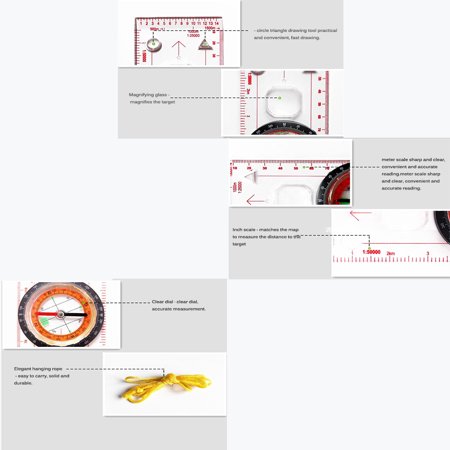 Outdoor Compass Camping Hiking Survival Scouts Orienteering Compass ...