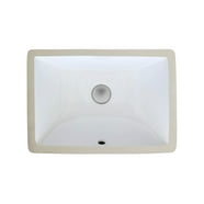 American Standard Aqualyn Drop in Sink with 4-in Faucet Holes in White ...