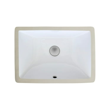 American Standard Aqualyn Drop in Sink with 4-in Faucet Holes in White ...